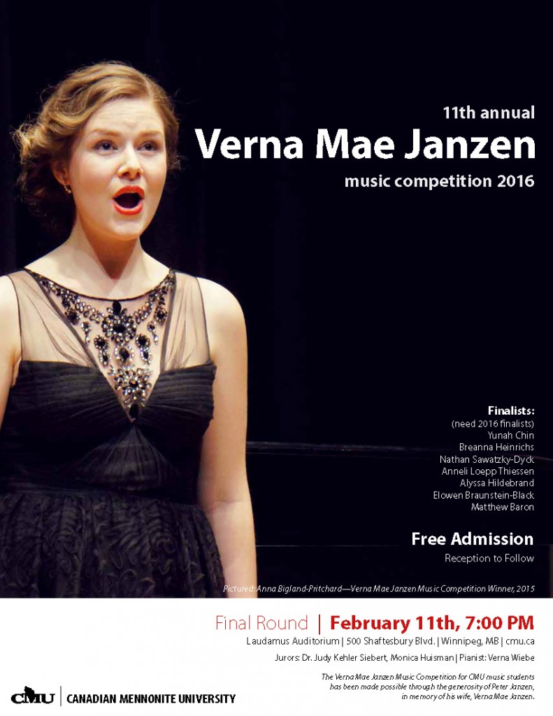 Cellist from South Korea wins 2016 Verna Mae Janzen Music Competition ...